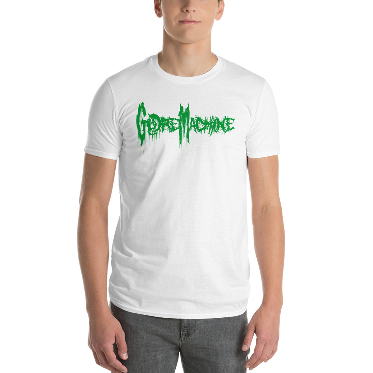 GORE MACHINE - Logo White T-Shirt – Horror Pain Gore Death Productions Shop