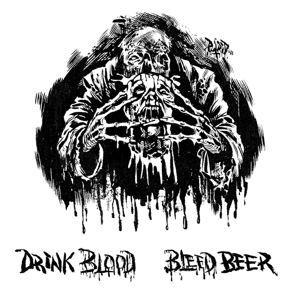HORROR PAIN GORE DEATH PRODUCTIONS - HPGD Drink Blood Bleed Beer White ...